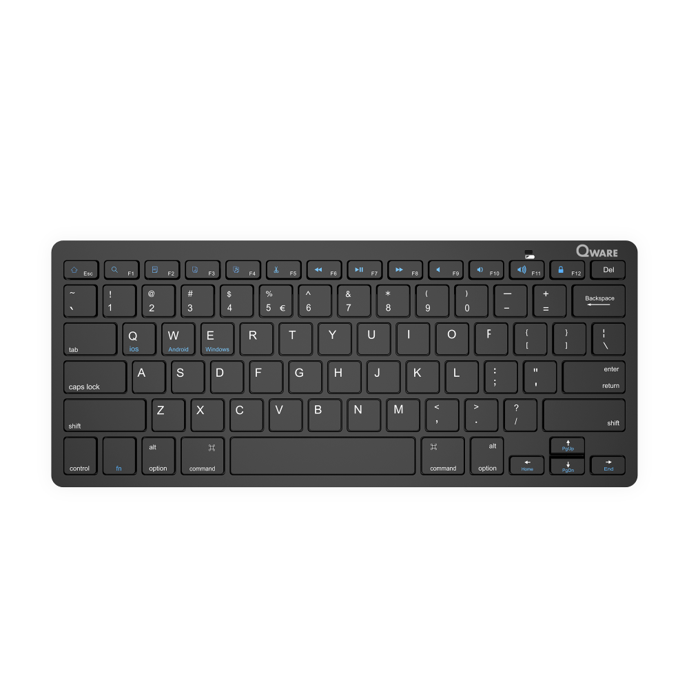 Woodstock Wireless Keyboard - Black – Qware